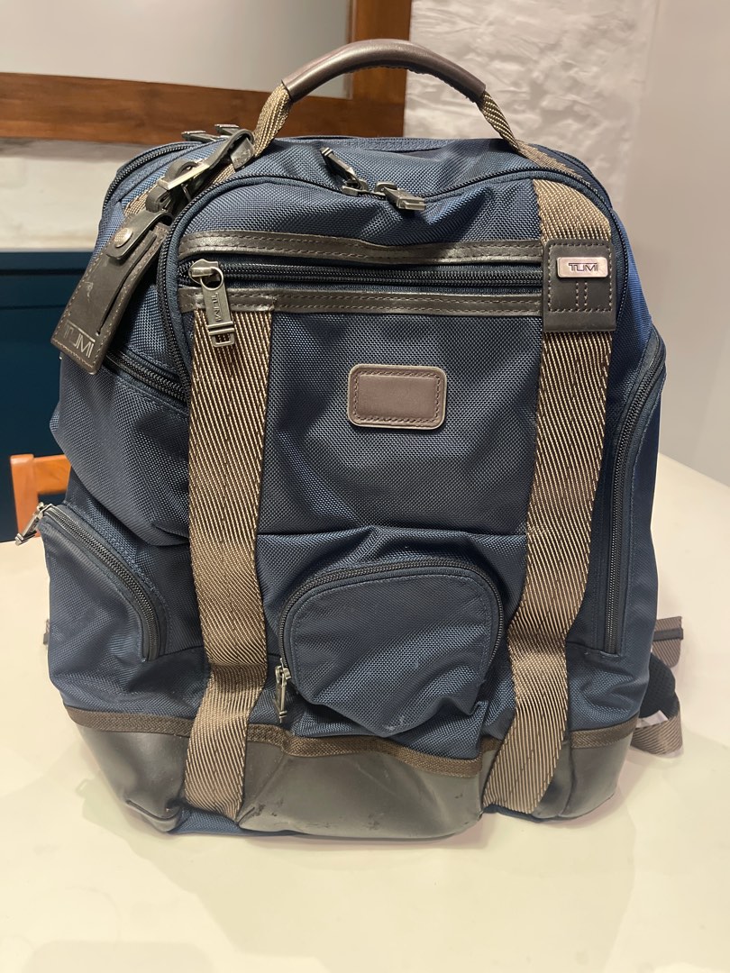 Tumi Backpack - Navy Blue, Men's Fashion, Bags, Backpacks on Carousell