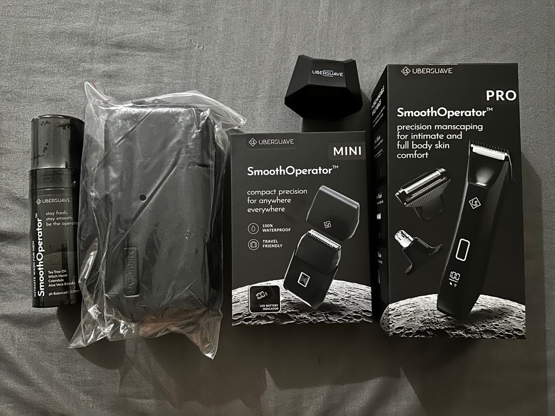 Ubersuave SmoothOperator Pro & Mini Manscaping Kit, Beauty & Personal ...