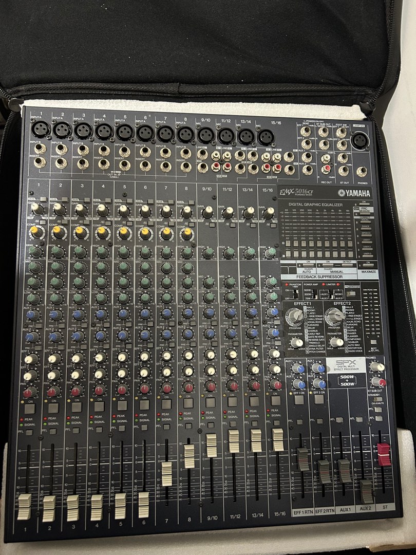 Yamaha EMX5016CF Powered Mixer, Audio, Soundbars, Speakers & Amplifiers ...