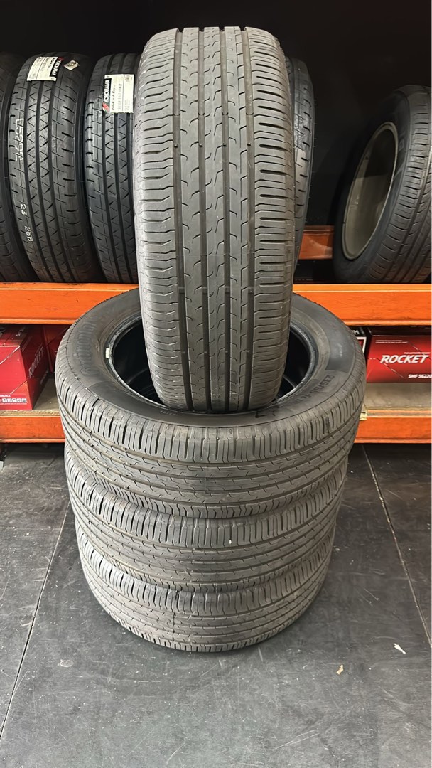 4 X Continental EcoContact 6 235/55/18 Tyres (99% Threads), Car ...