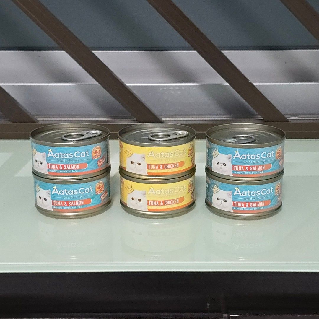 [6 for $3] Aatas Cat Tantalizing Cat Can Food Tuna & Chicken and Tuna ...