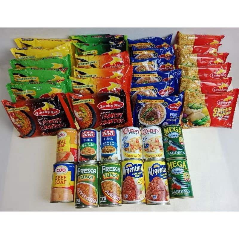 Assorted Instant Noodles and Canned Goods Bundle, Food & Drinks ...