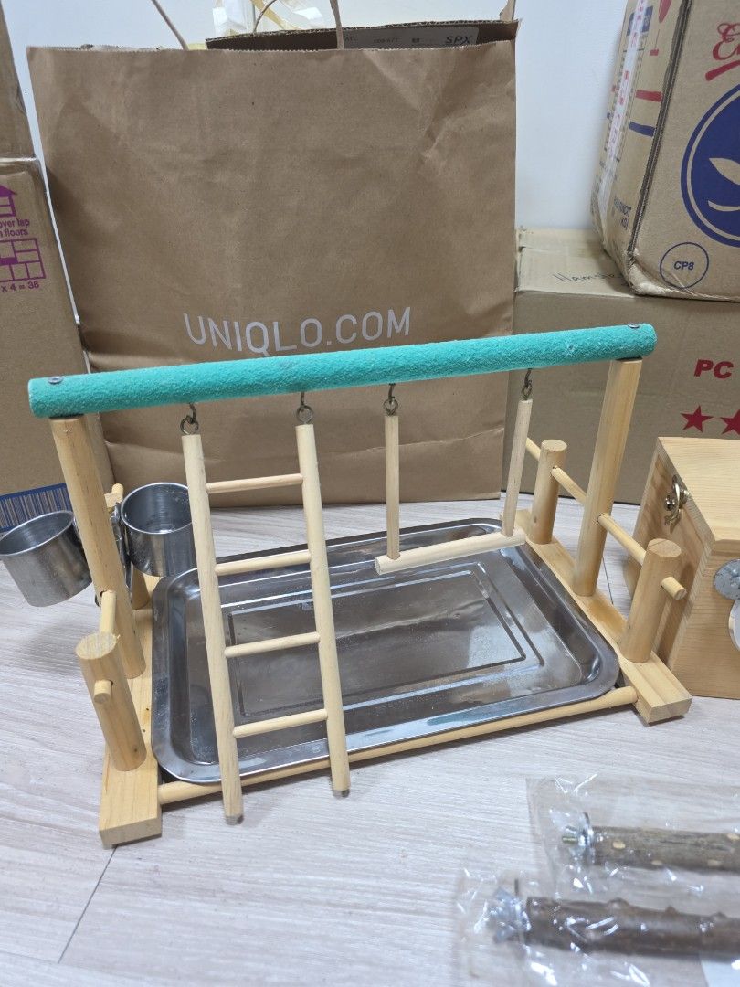 Bird Box, Bird Playground, Perch, Pet Supplies, Homes & Other Pet ...