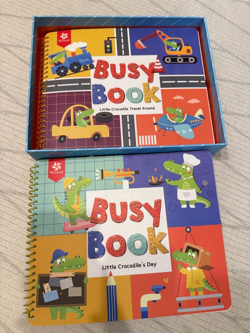 Busy Book - Little Crocodile's Day & Travel Around, Hobbies & Toys ...