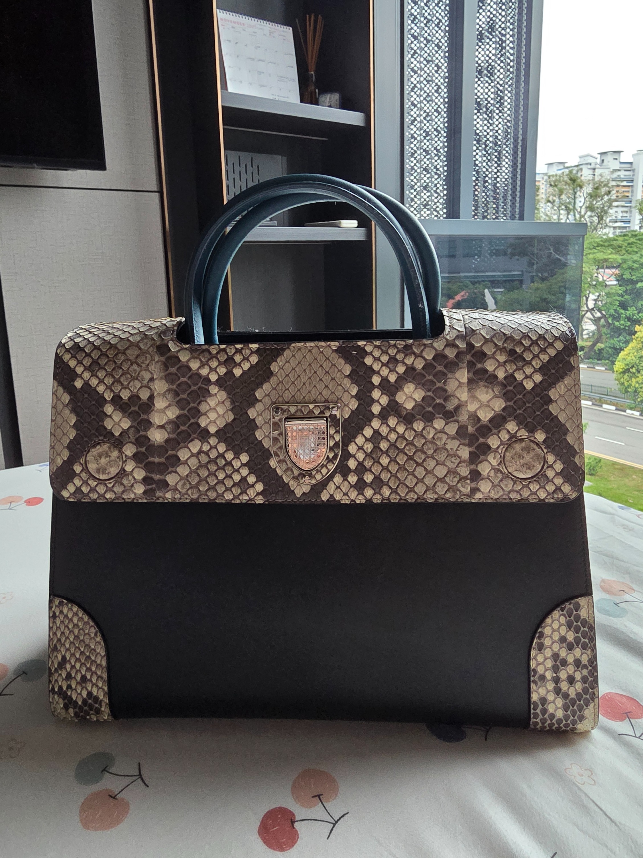 Christian dior python skin bag, Luxury, Bags & Wallets on Carousell