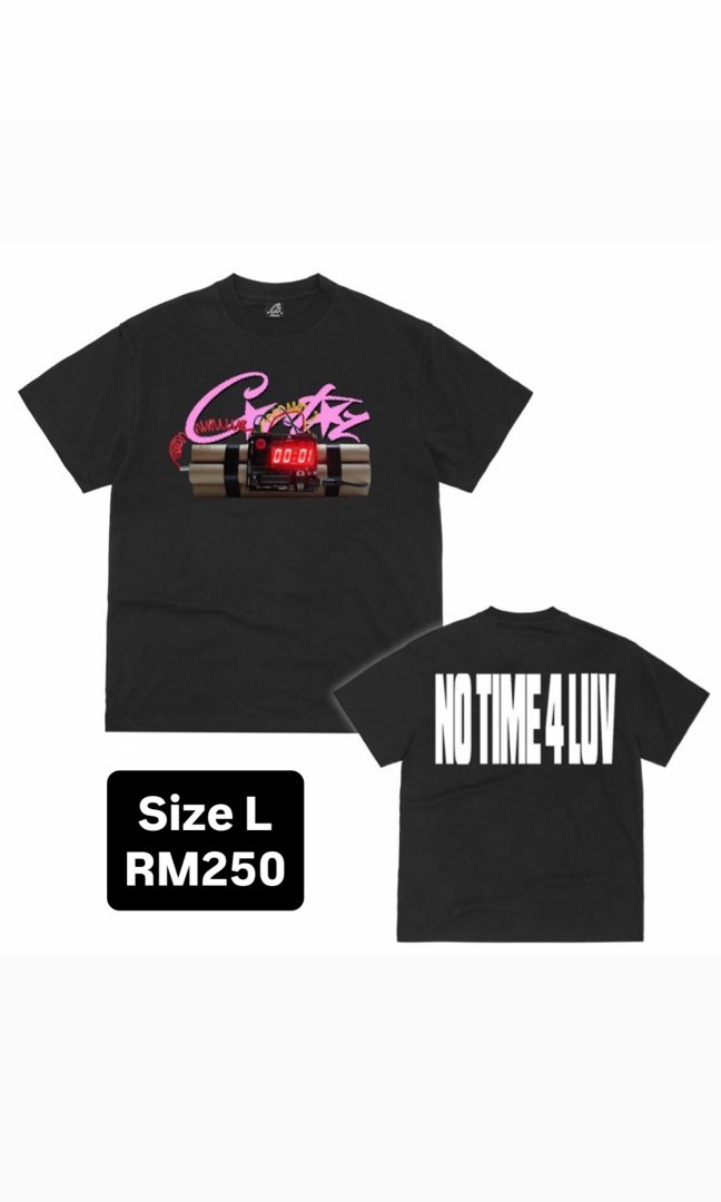 Corteiz No time 4 Luv, Men's Fashion, Tops & Sets, Tshirts & Polo ...