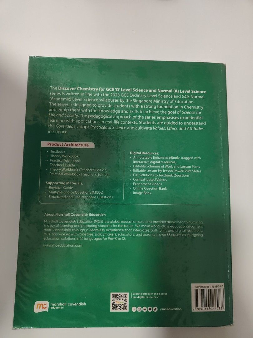 Discover Chemistry Textbook - GCE 'O' Level, Hobbies & Toys, Books & Magazines, Textbooks on ...
