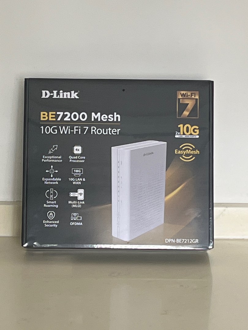 D-Link BE7200 Mesh 10G Wi-Fi 7 Router, Computers & Tech, Parts ...