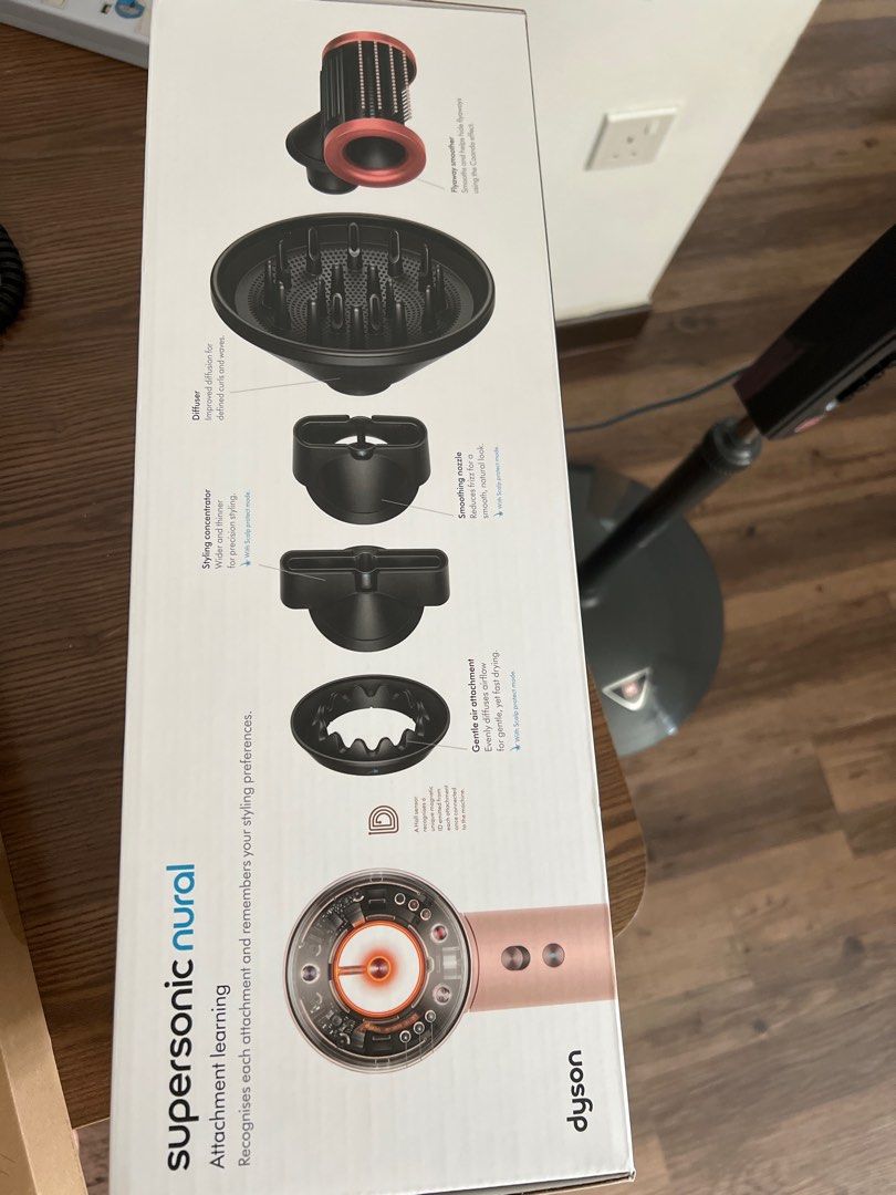 Dyson Supersonic Nural Hair Dryer (Sakura cherry) with free stand ...