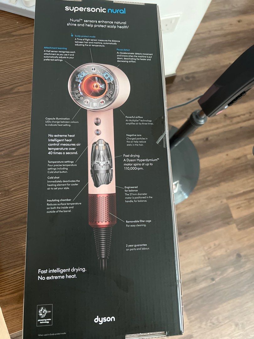 Dyson Supersonic Nural Hair Dryer (Sakura cherry) with free stand ...