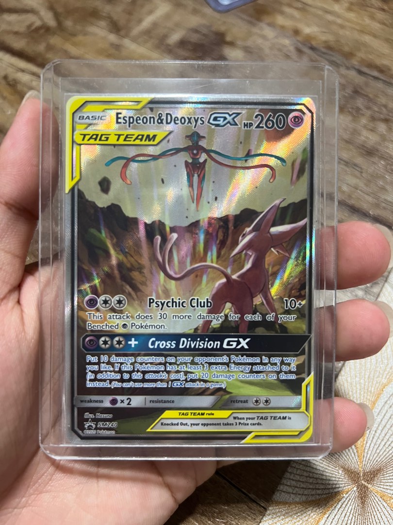 Espeon & Deoxys GX Tag Team Promo, Hobbies & Toys, Toys & Games on ...