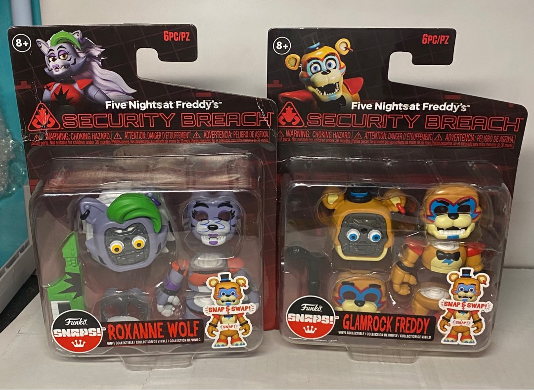 Funko Snaps ! FNAF Glamrock Freddy ⭐️ Roxanne Wolf $28 each, Hobbies ...