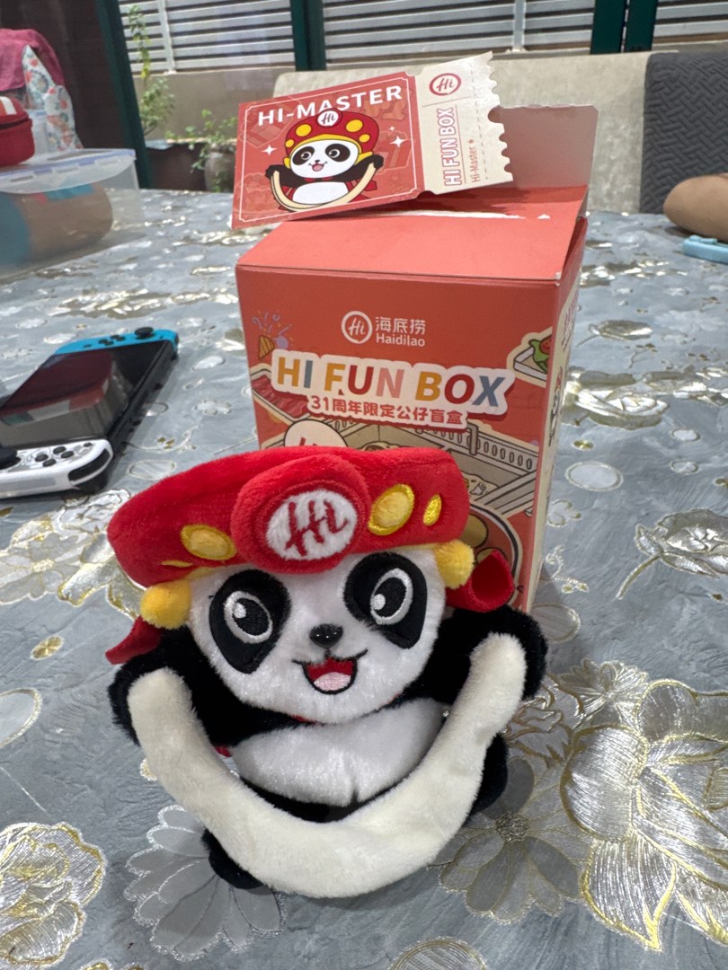 Haidilao Hi Fun Box Panda Plush Toy - HI Master, Hobbies & Toys, Toys ...
