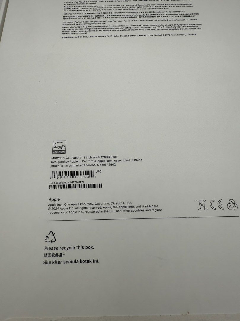 iPad Air (M2) 11" WiFi (2024) Blue 128GB, Mobile Phones & Gadgets ...