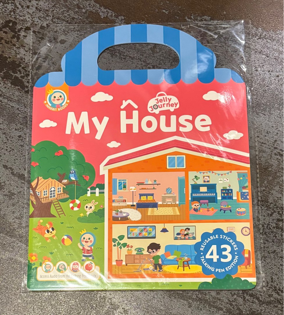 Jelly Journey My House Reusable Sticker Book, Hobbies & Toys, Books ...