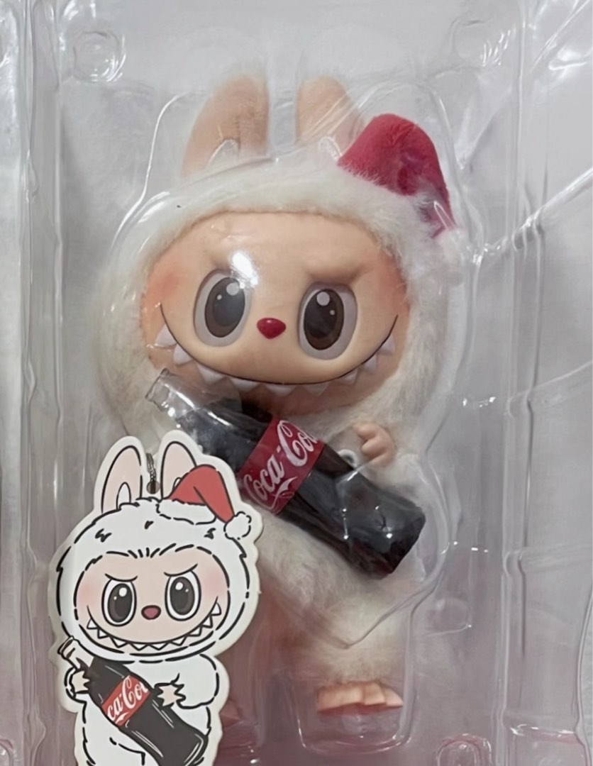 Labubu Coca Cola plush pendant - surprise shake, Hobbies & Toys, Toys ...