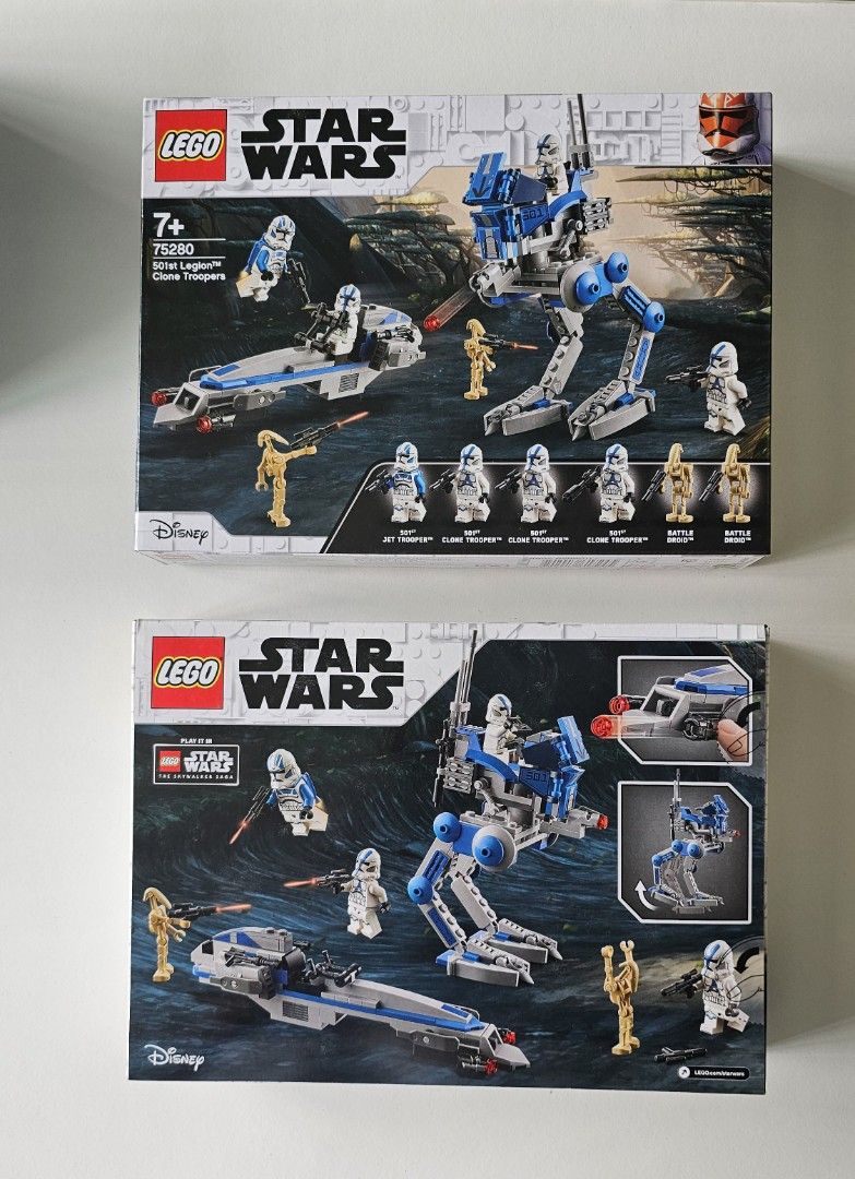 LEGO Star Wars 75280 501st Legion Clone Troopers, Hobbies & Toys, Toys ...