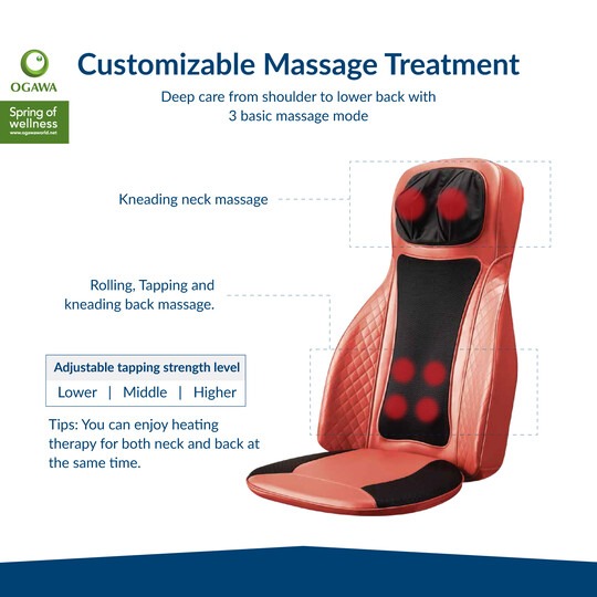 Like New! OGAWA Estilo Prime Plus Portable Seat Massager, Health ...