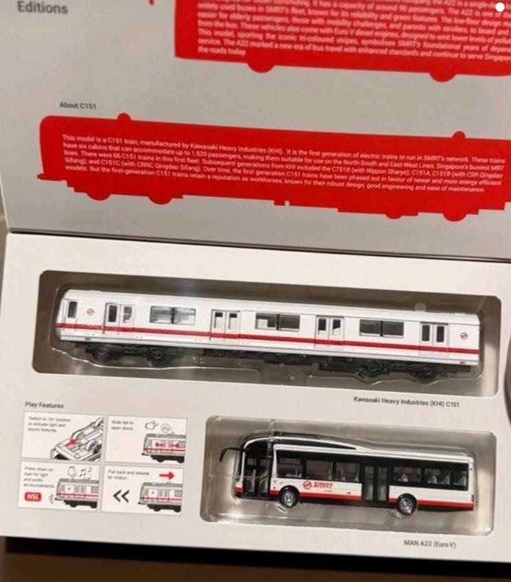 Limited edition train and bus set, Hobbies & Toys, Toys & Games on ...