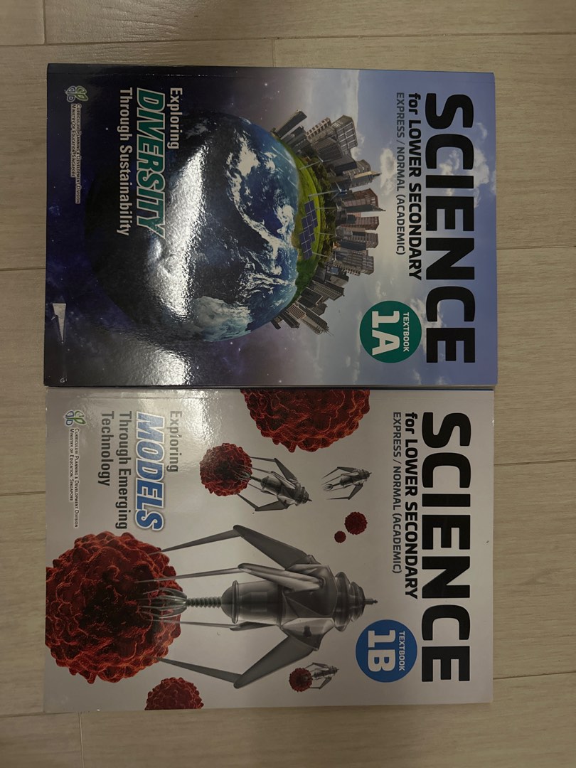 Lower Secondary Science Textbook 1A & 1B, Hobbies & Toys, Books ...
