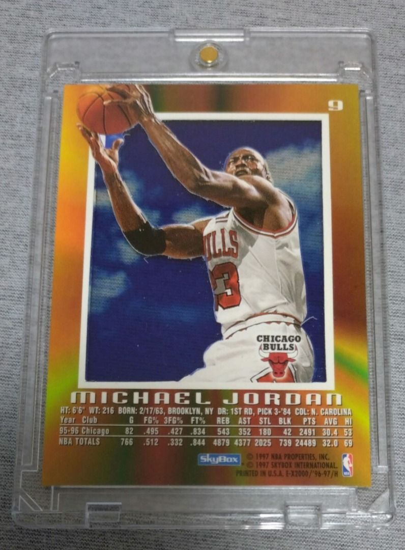 MICHAEL JORDAN SKYBOX, EX2000, Gold ver, Hobbies & Toys, Toys & Games ...