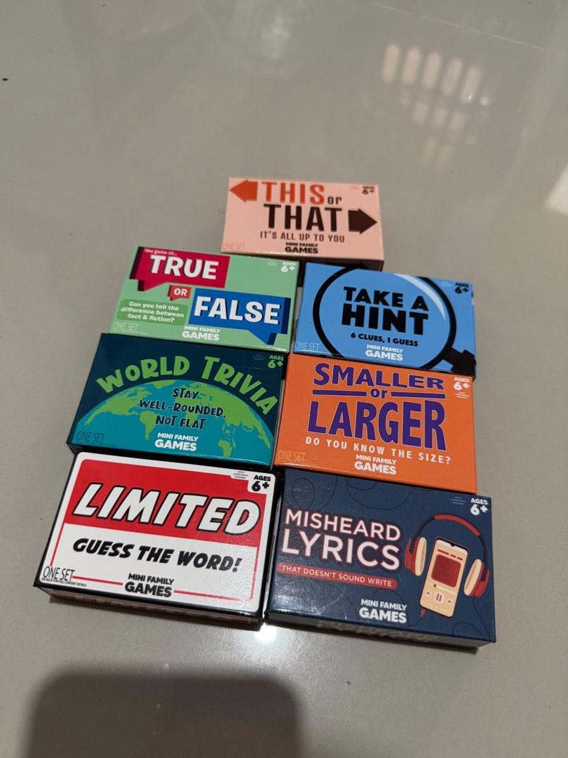 Mini Family Games - Assorted Titles, Hobbies & Toys, Toys & Games on ...
