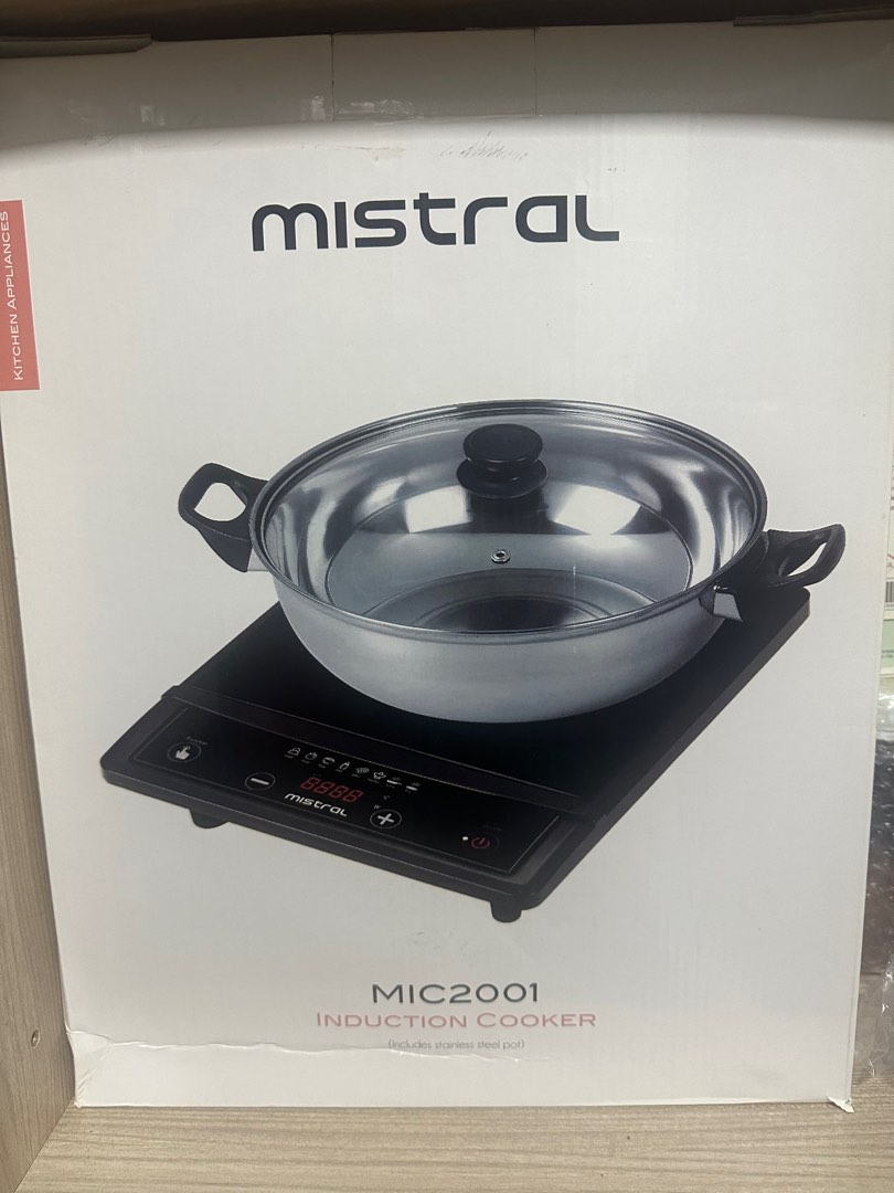 Mistral MIC2001 Induction Cooker with Stainless Steel Pot, TV & Home ...