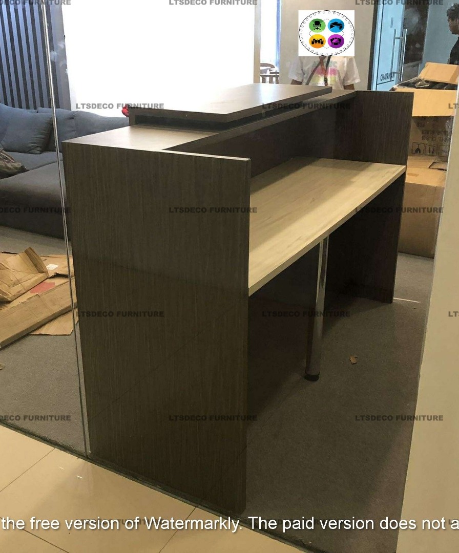 new counter table laminated finish office partitions, Furniture & Home ...