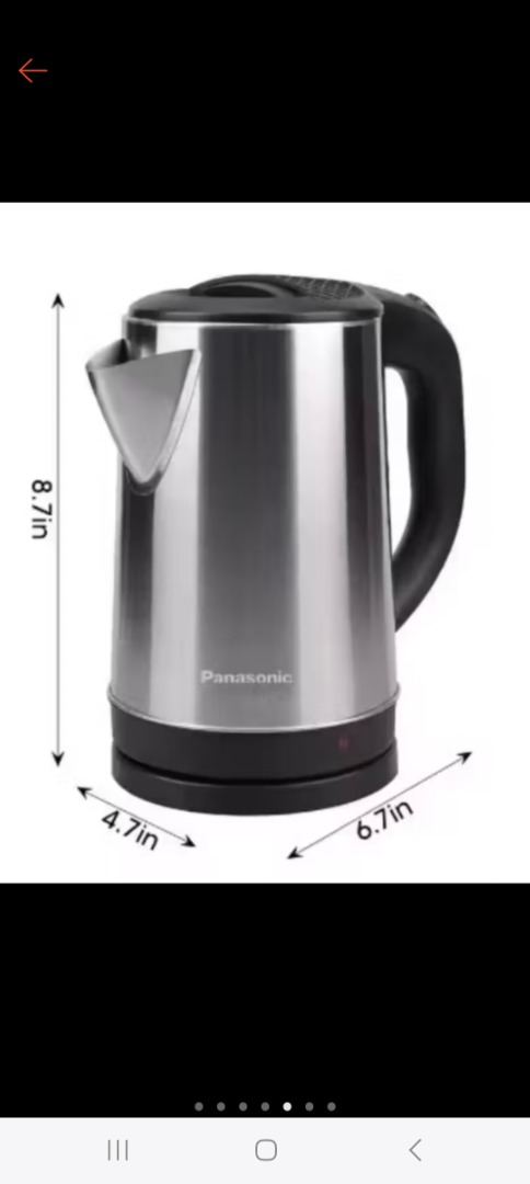 New Panasonic Electric Kettle - One Pc - With One Free gift, TV & Home ...