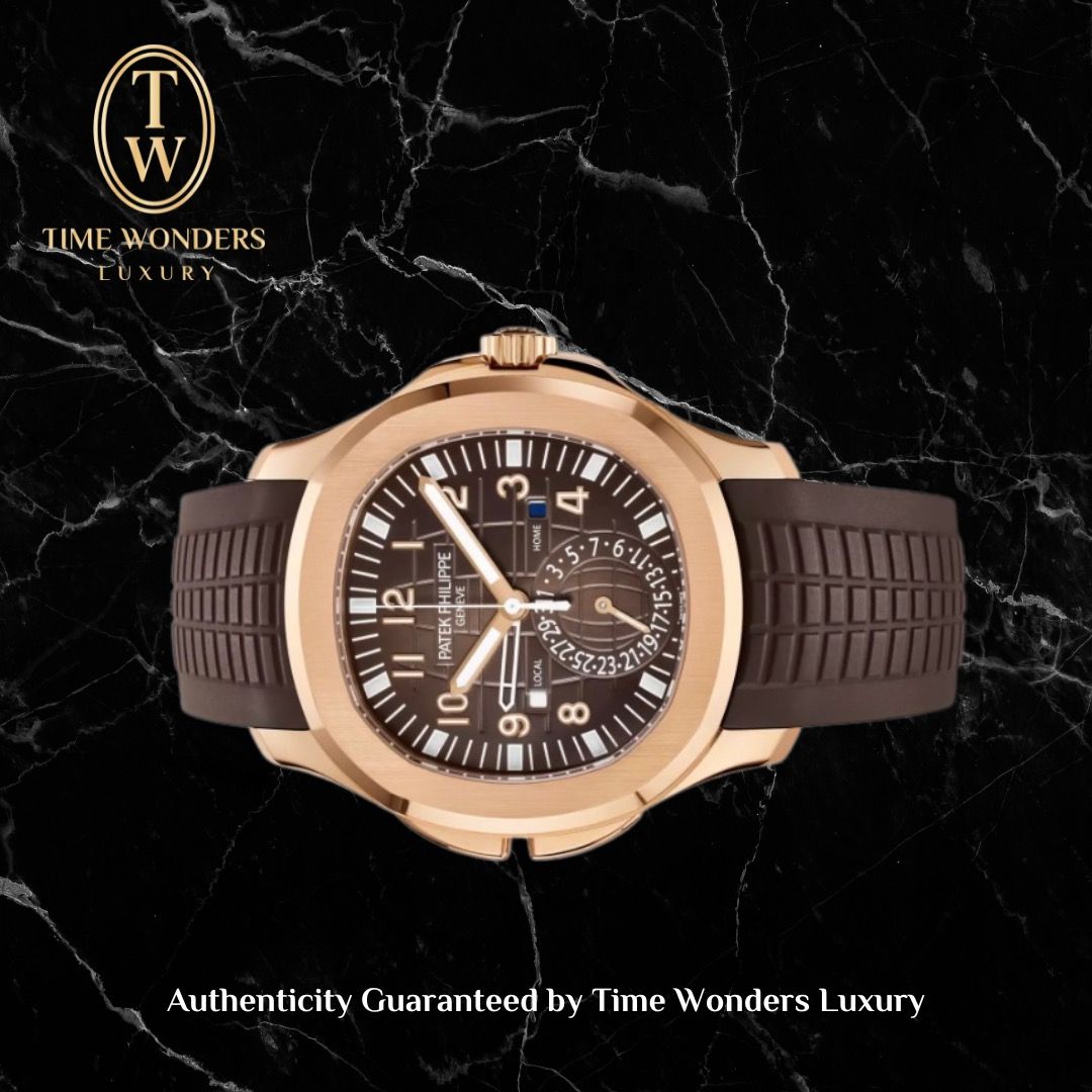 New Q3 2025 Patek Philippe Aquanaut Travel Time 5164R Rose Gold 5164 ...