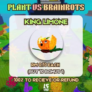 Plant vs Brainrot - Frozen King Limone 43.3K DPS ( BASE STATS ), Video ...