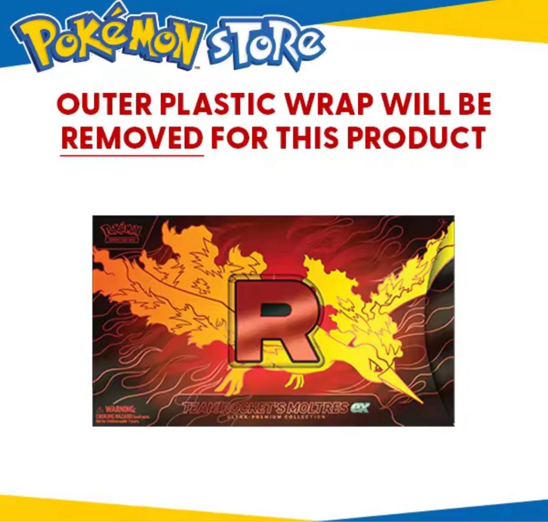 Pokémon Center Original TCG Team Rocket's Moltres ex Ultra Premium ...