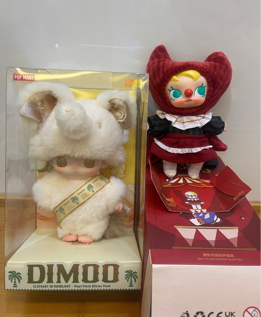 POP MART DIMOO Elephant in Moonlight & Molly Circus, Hobbies & Toys ...
