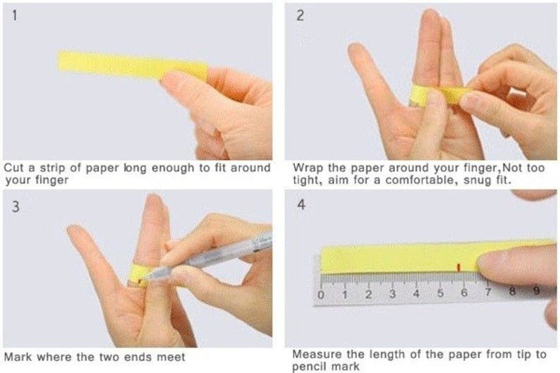 INTERNATIONAL ring size chart, How to measure Ring size with chart for ...