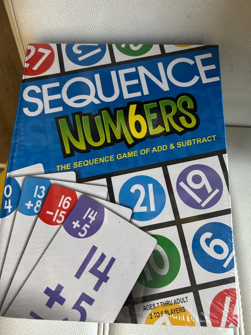 Sequence numbers, Hobbies & Toys, Toys & Games on Carousell