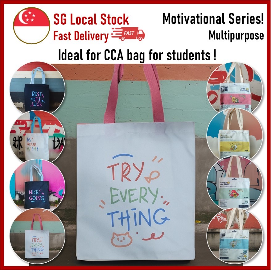 [SG Stock] Motivational Tote Bag - Perfect for Students!, Women's ...