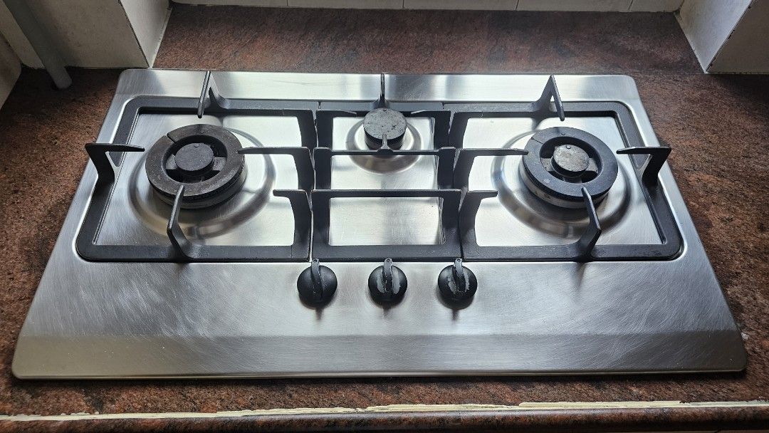 SIMPA SRDB63S -3 Burners Gas Stove Built-in Hob, 家庭電器, 廚房電器, 其他廚具 ...
