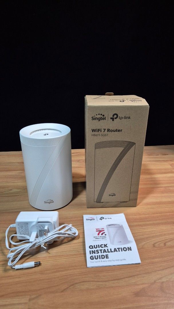 Singtel HB611-SGST TP-Link BE11000 Tri-band WiFi 7 router, Computers ...