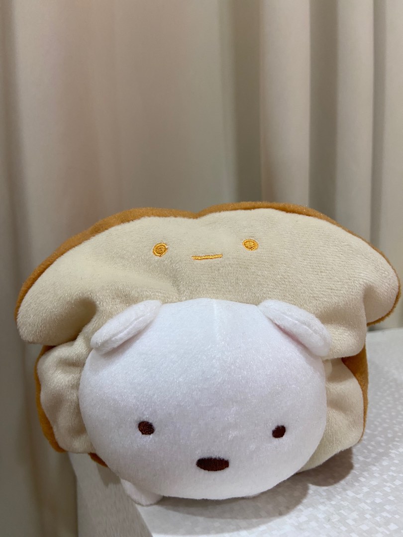 Sumikko Gurashi Shirokuma Bread Plush Tissue Holder, Hobbies & Toys ...