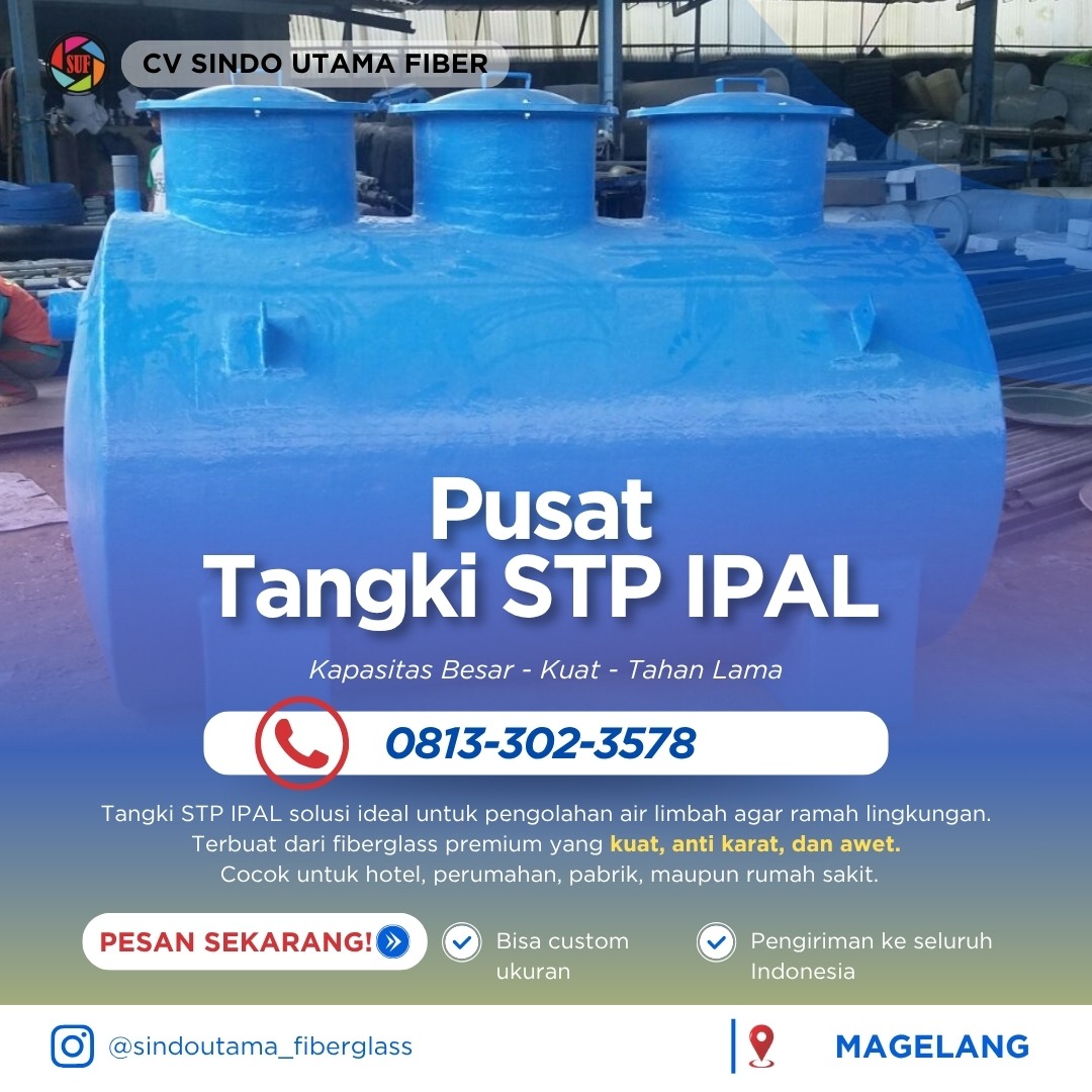 Tangki STP IPAL Fiber dengan Desain Kokoh dan Aman untuk Penggunaan di ...
