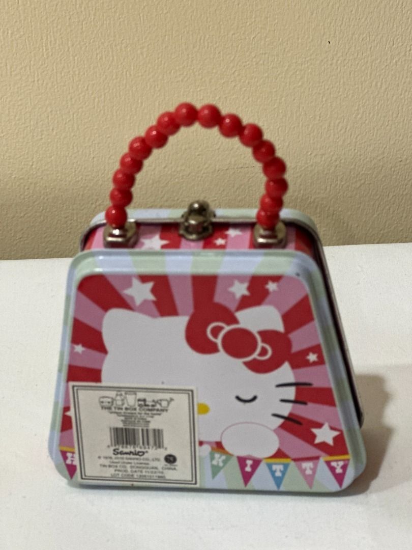 THE TIN BOX COMPANY SANRIO HELLO KITTY MINI TIN CAN W/ HANDLE, Hobbies ...