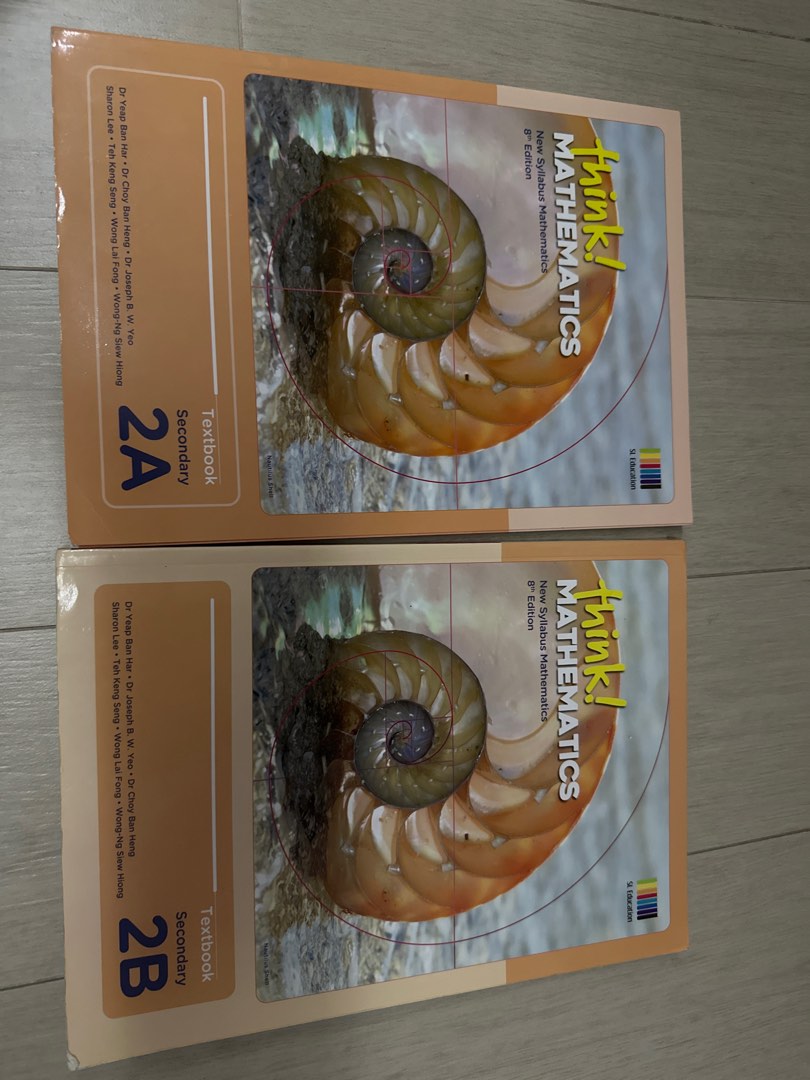 Think! Mathematics Secondary 2A & 2B Textbook, Hobbies & Toys, Books ...