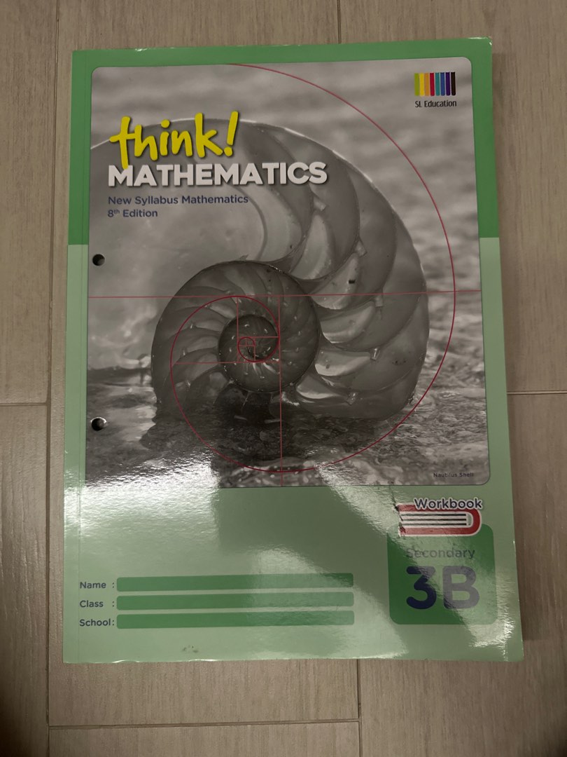 Think! Mathematics Secondary 3B Workbook, Hobbies & Toys, Books ...