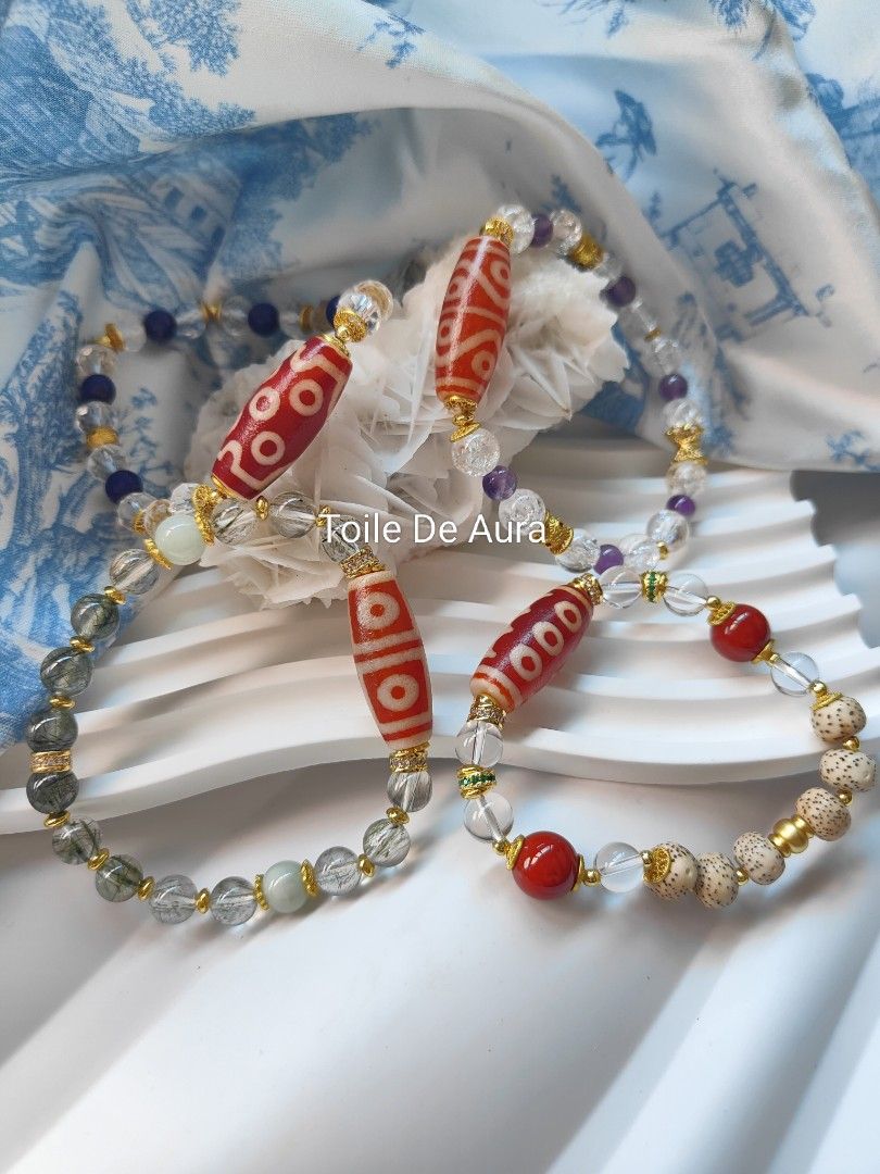 Tibetan Dzi Bead Bracelets - Various Styles, Women's Fashion, Jewelry ...