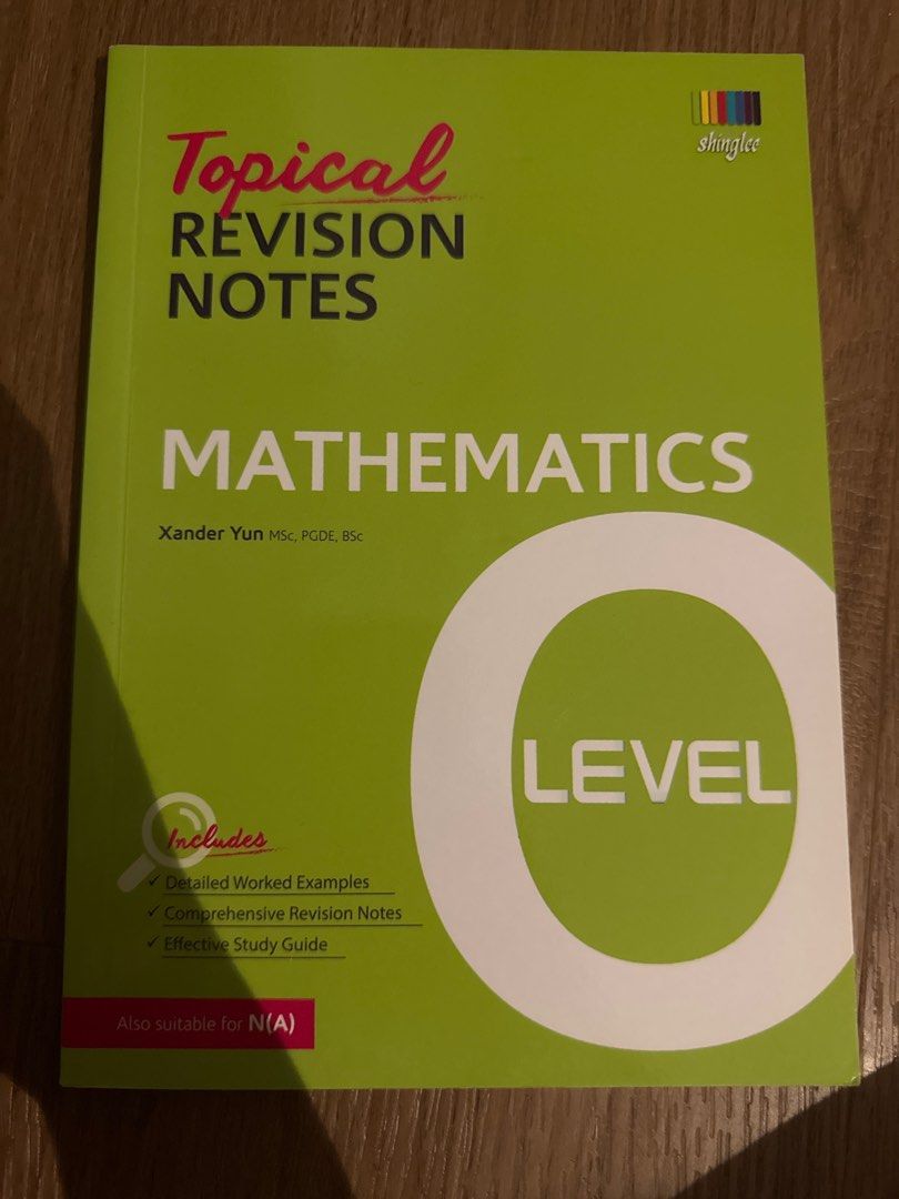 Topical Revision Notes Mathematics O Level, Hobbies & Toys, Books ...