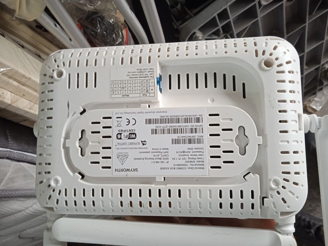 Unifi Combo Box AX3000 Router Fiberhome, Computers & Tech, Parts ...