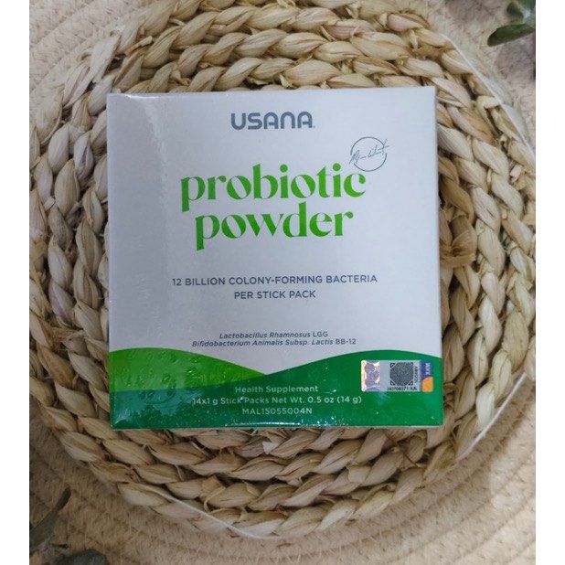 USANA Probiotic Powder - 14 Stick Packs, Health & Nutrition, Health ...
