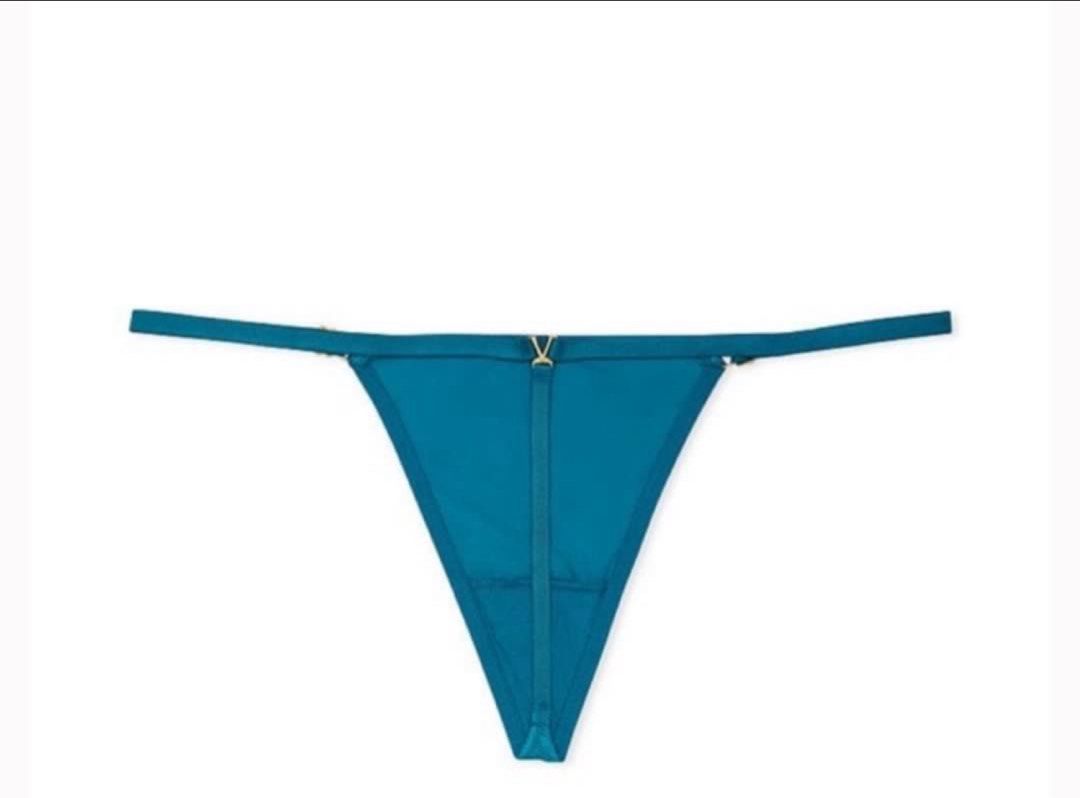 Victoria’s Secret Silky Blue V-String, Women's Fashion, New ...