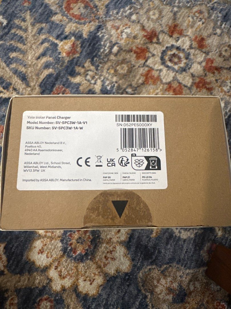 Yale Solar Panel Charger - SPC3W-1A-V1, Car Accessories, Accessories on ...