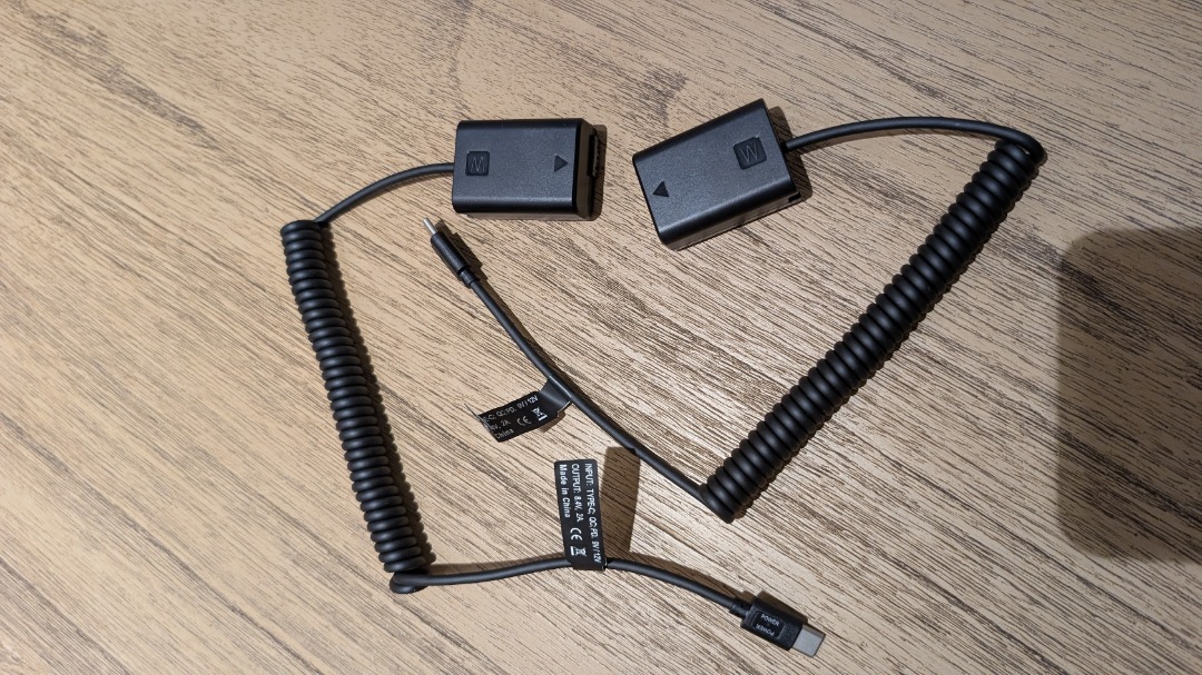 2 Dummy Battery Adapters for Sony Cameras- NP-FW50, Photography ...
